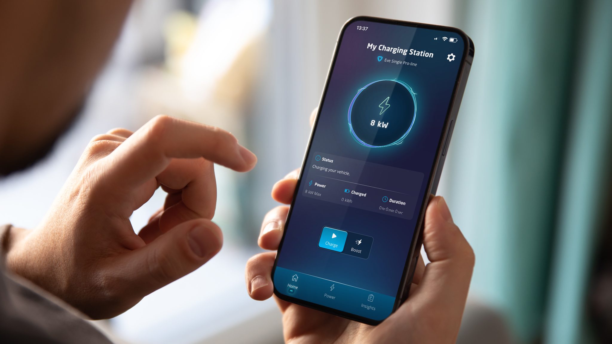 Hoe bedien ik mijn Eve Single laadpaal met Eve Connect? - Libra energy